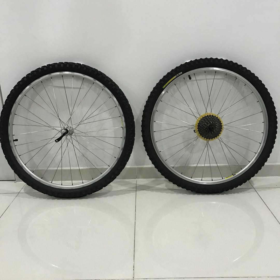 Mavic 238 rim w/ shimano STX hub (1997), Sports Equipment, Bicycles ...