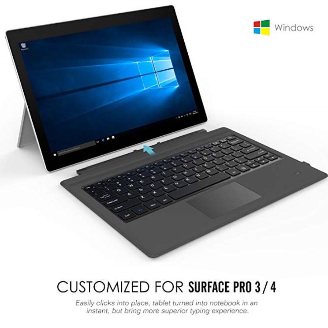 MoKo Microsoft Surface Pro 4 / Pro 3 / Surface Pro 2017 Type Cover ...