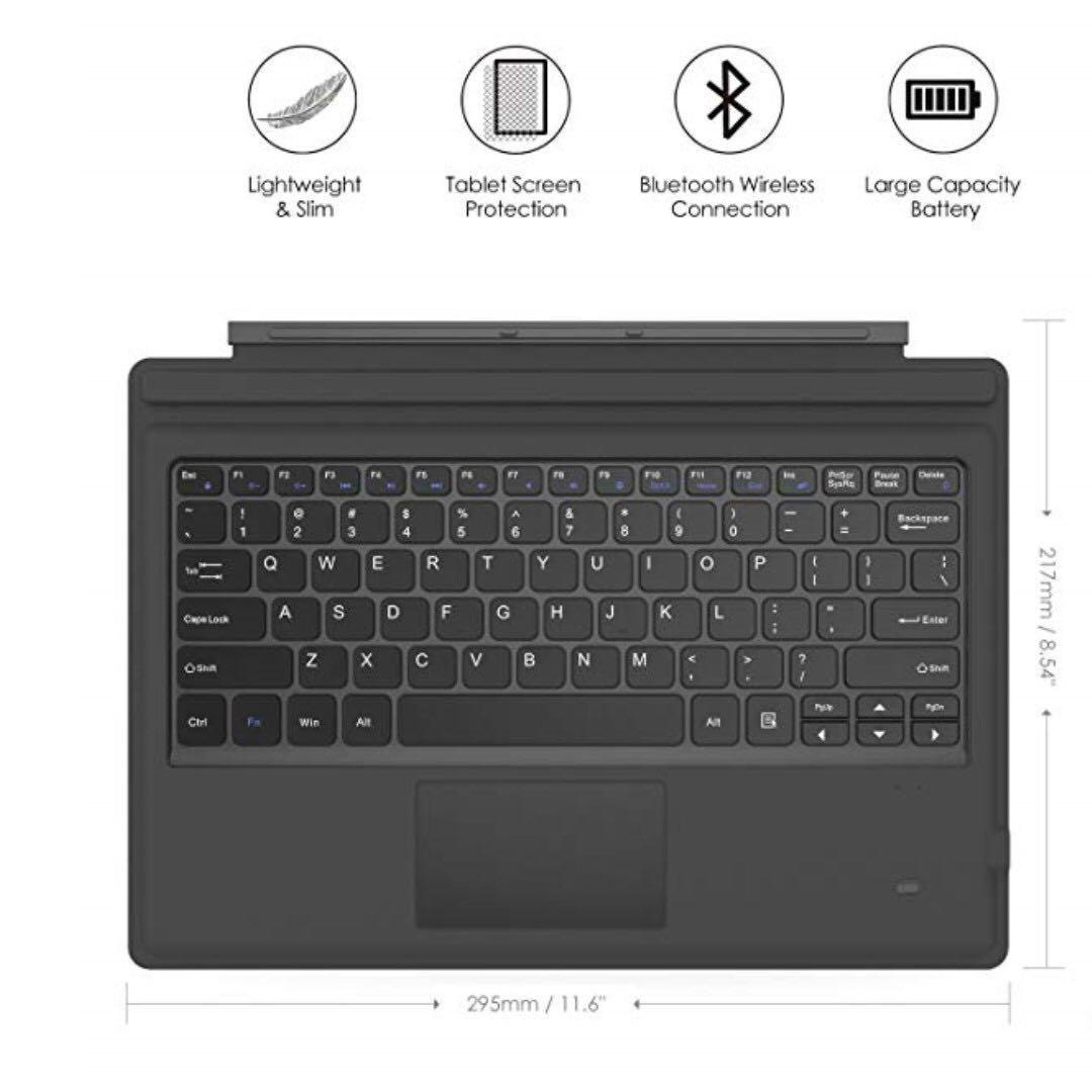 MoKo Microsoft Surface Pro 4 / Pro 3 / Surface Pro 2017 Type Cover ...