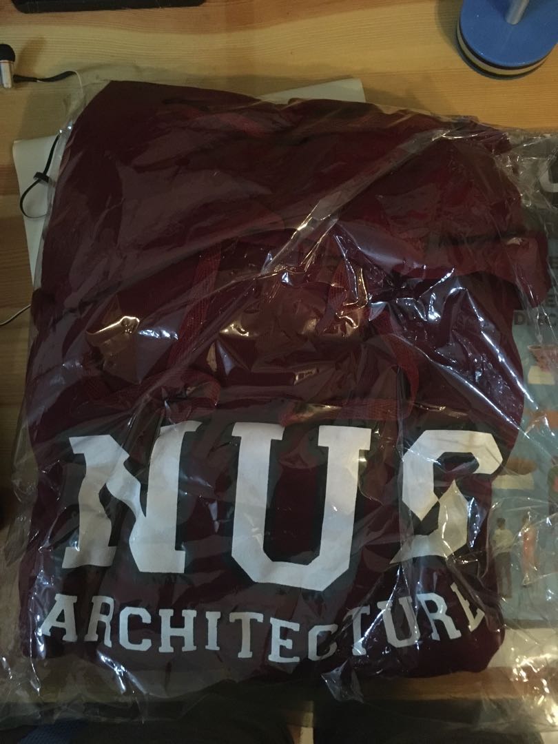 NUS Architecture hoodie (red), Everything Else on Carousell