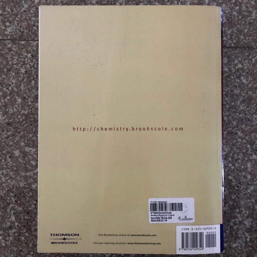 Organic Chemistry Textbook and Solution Manual, Hobbies & Toys, Books & Magazines, Assessment ...
