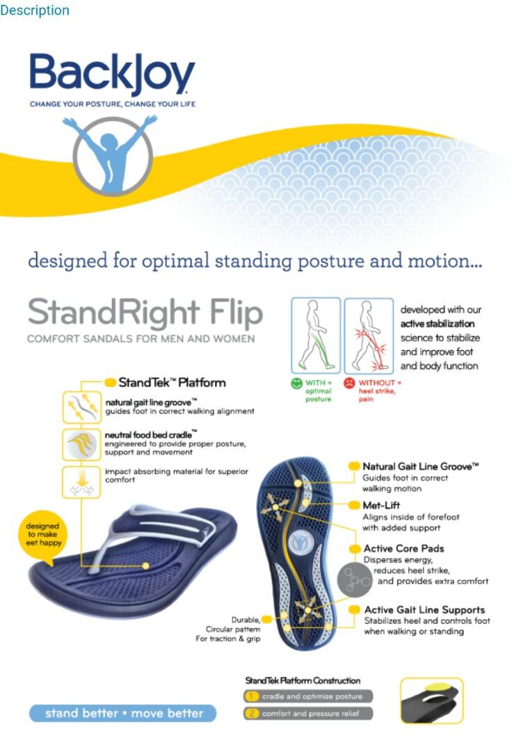 Posture Sandals (BackJoy), Men's Fashion, Footwear, Slippers & Slides ...