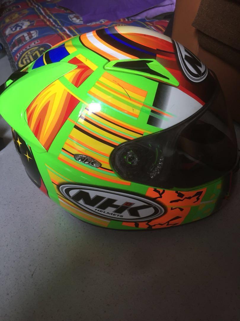 (TURUN HARGA) helm NHK fullface GP Tech, Motor di Carousell