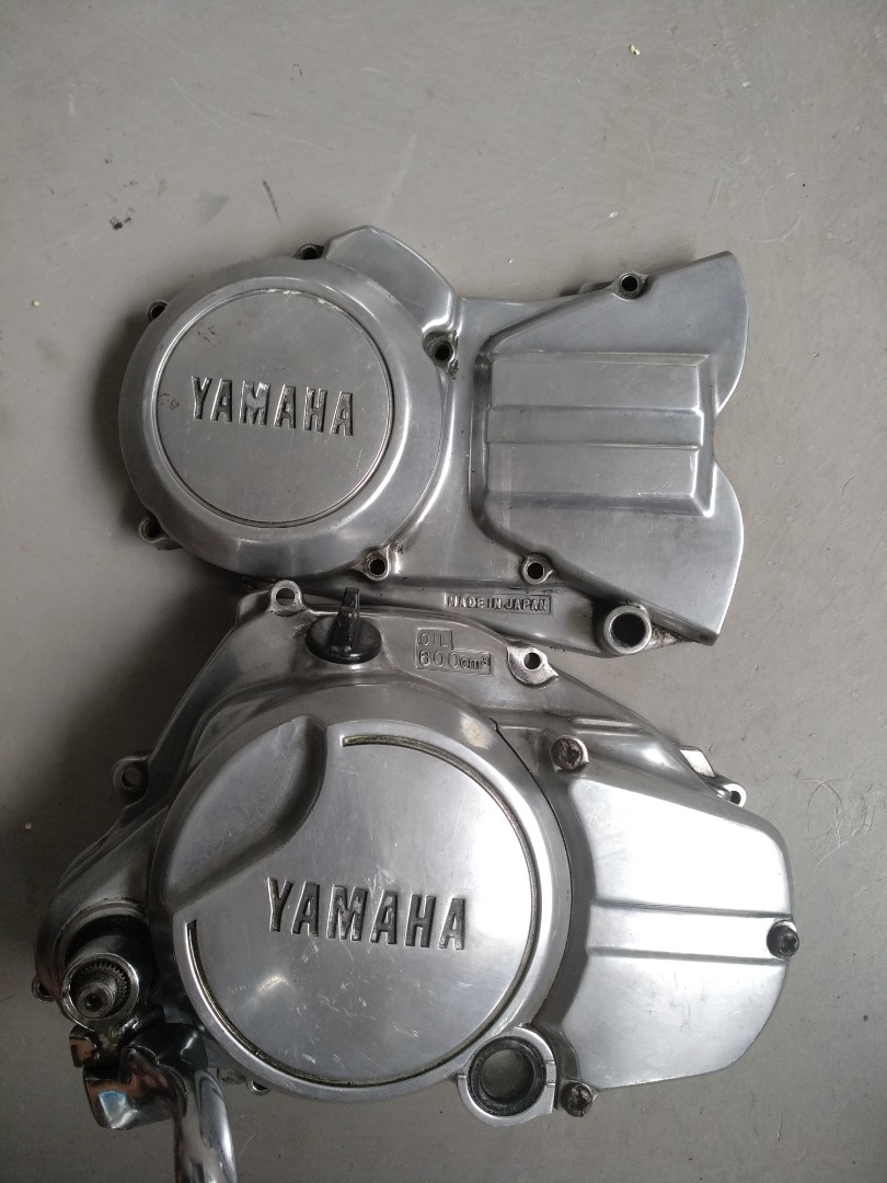 Rxz High Polish Engine Casing, Motorcycles, Motorcycle Apparel on Carousell