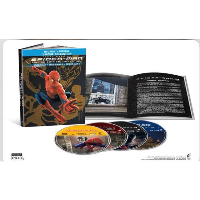 Spider-Man Trilogy Collection (Target Exclusive blu-ray, Brand New ...