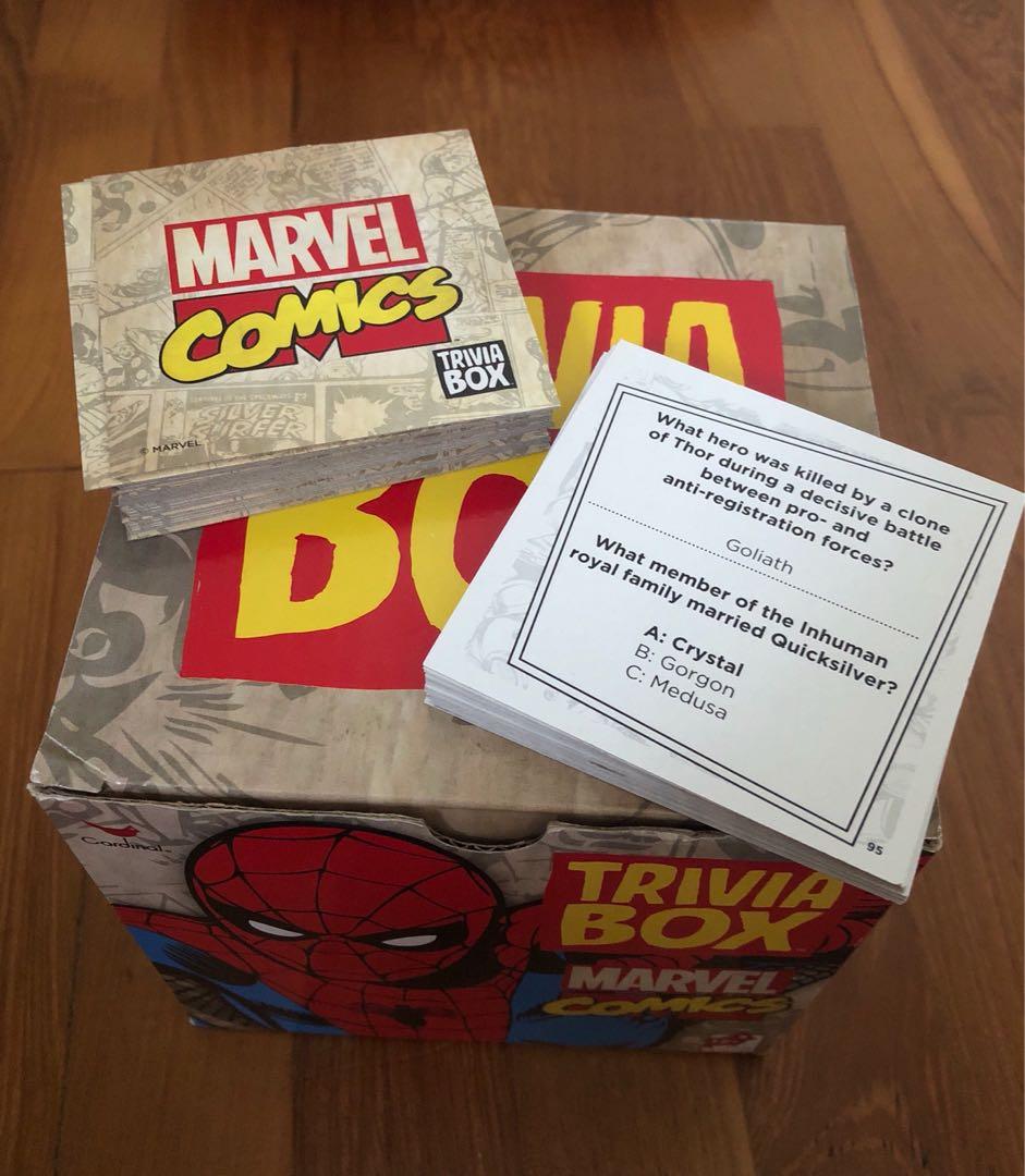 Trivia Box Marvel Comics, Hobbies & Toys, Toys & Games on Carousell