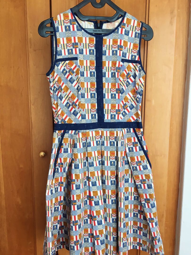 Vintage Checkered Pattern Dress, Women's Fashion, Dresses & Sets ...