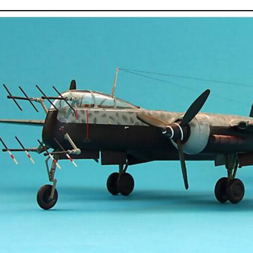 【拼裝模型】1:72 1/72 Revell 利華 04690 Heinkel He219 UHU 轟炸機 戰機, 興趣及遊戲, 玩具 ...