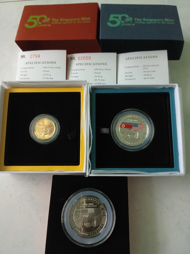 2018 Trump kim summit coin ( full set 1 issue ), Hobbies & Toys ...