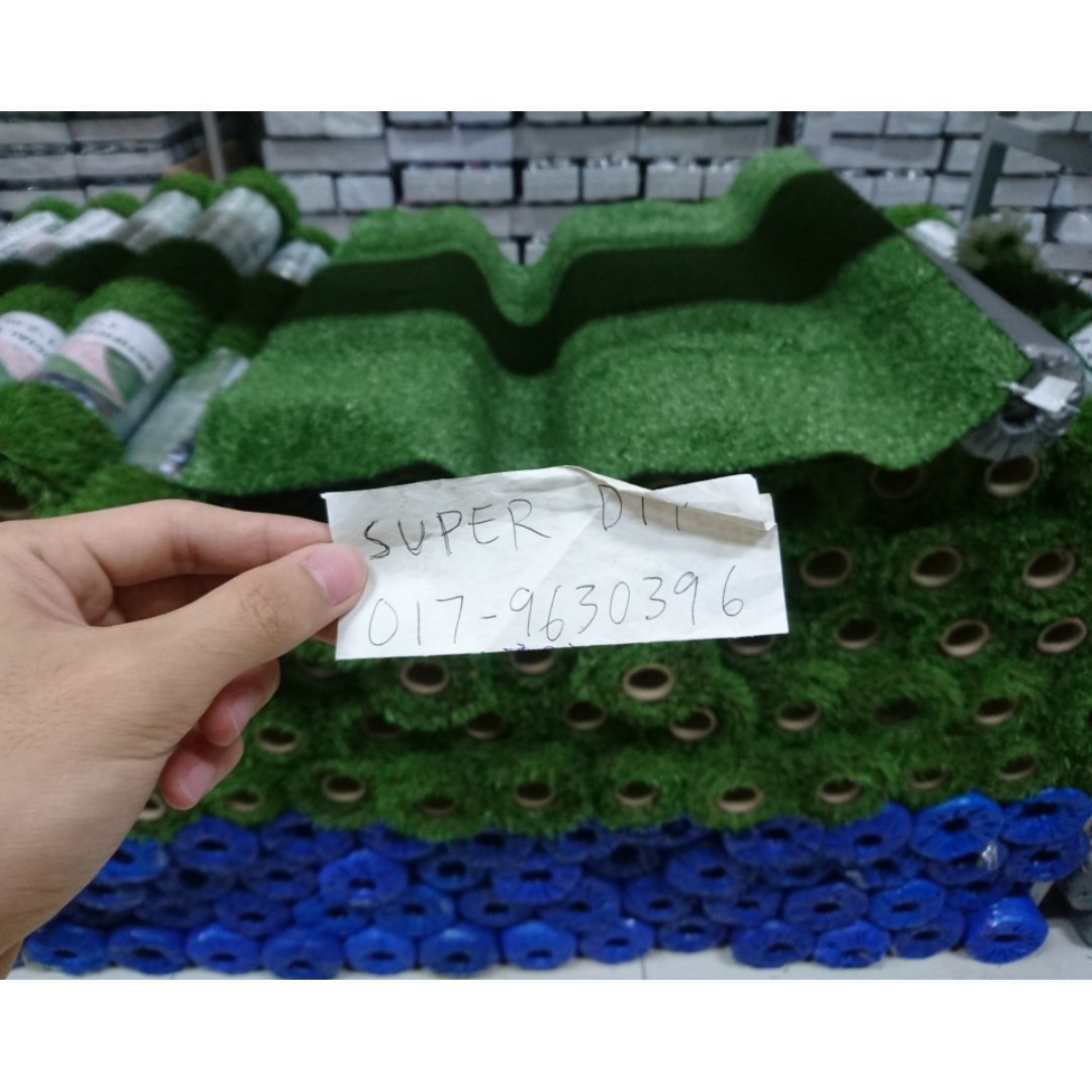25mm 1*2m Rumput Palsu Artificial Grass Carpet, Furniture & Home Living ...