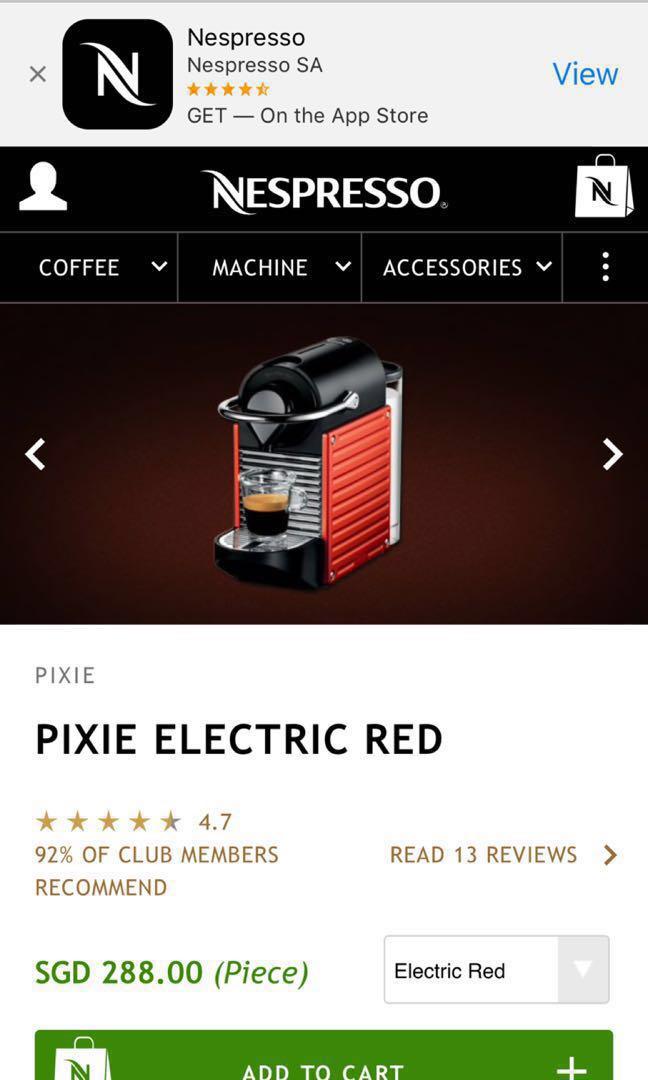 Almost new - PIXIE ELECTRIC RED, TV & Home Appliances, Kitchen ...