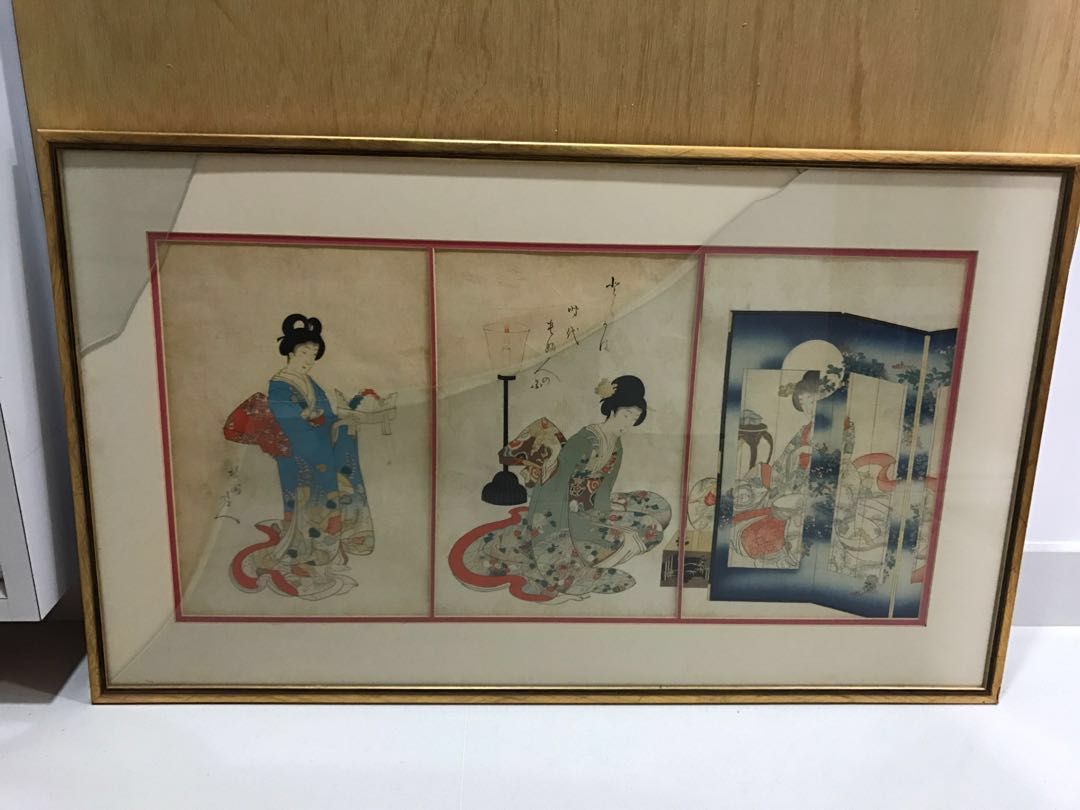 Antique Japanese Meiji Era Wood Block Print by Chikanobu, Hobbies ...