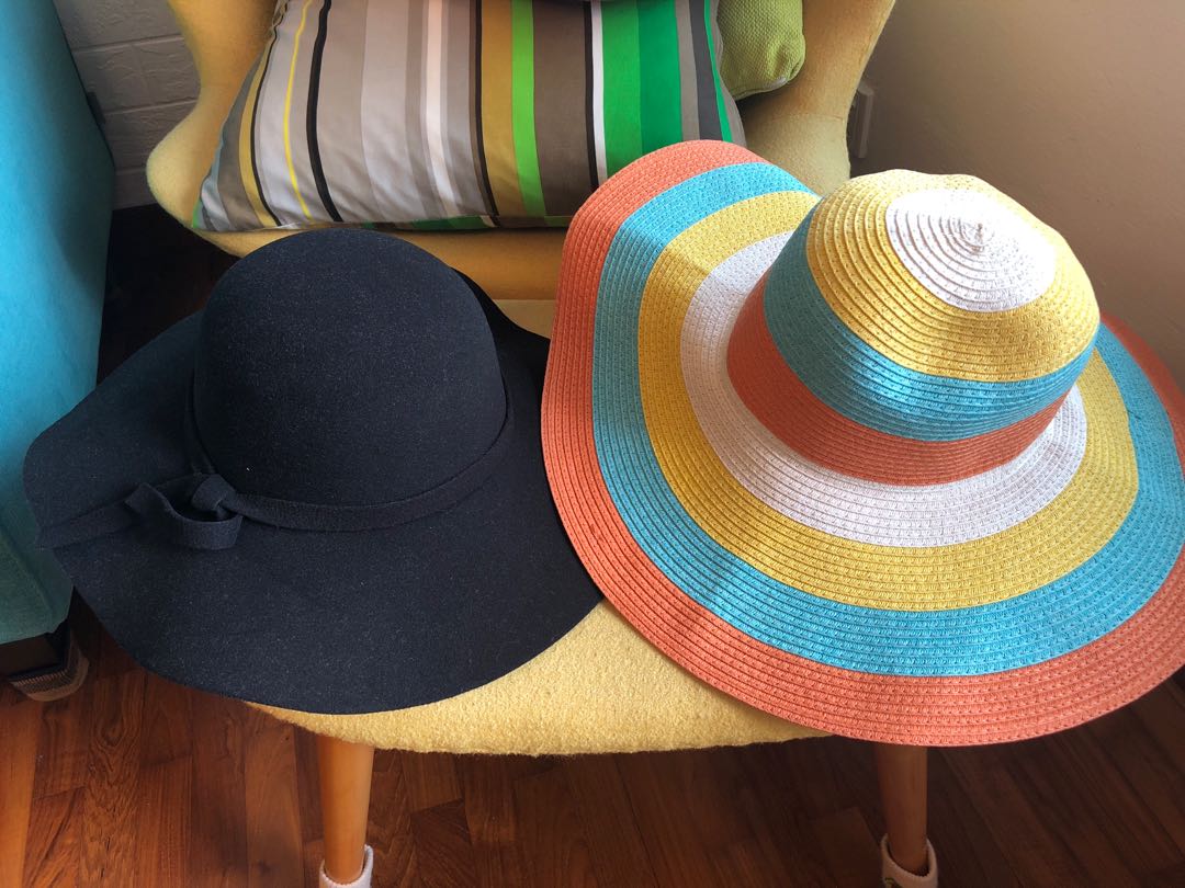 Beach sun hat/ tai tai hat, Women's Fashion, Watches & Accessories ...