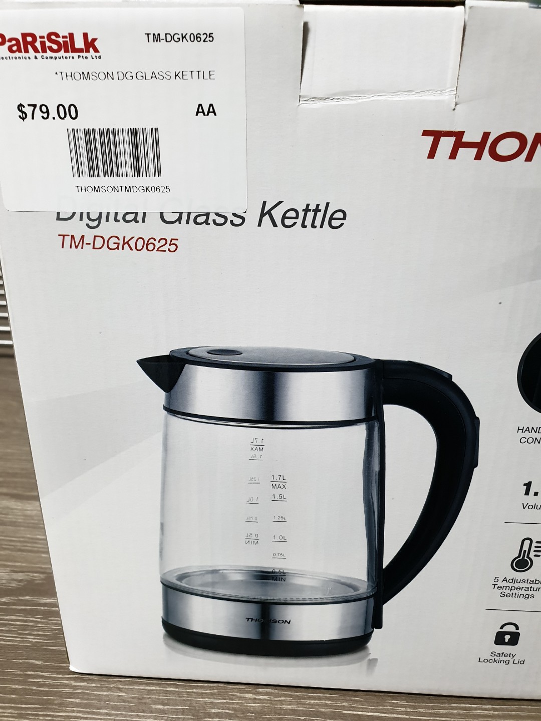 Brand new Thomson digital glass kettle, Furniture & Home Living ...