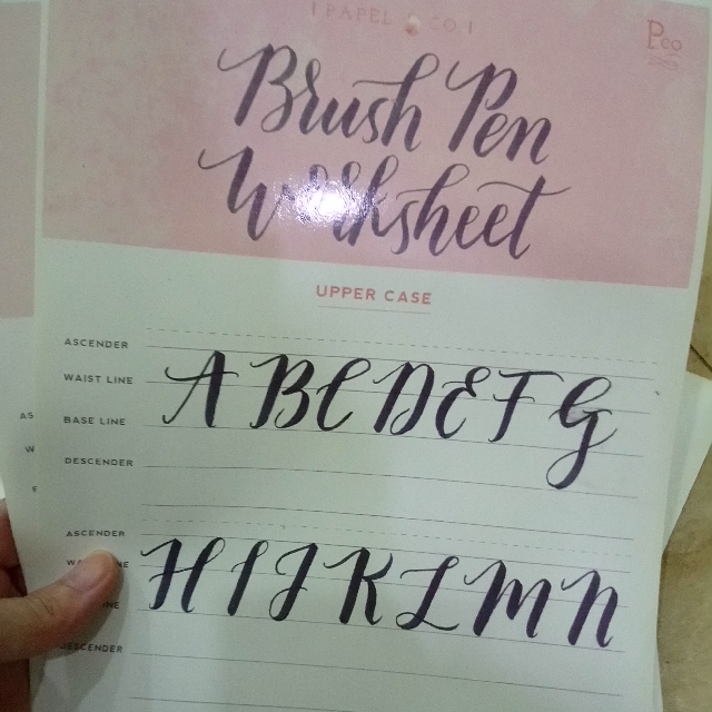 Calligraphy Worksheet, Hobbies & Toys, Stationary & Craft, Craft ...