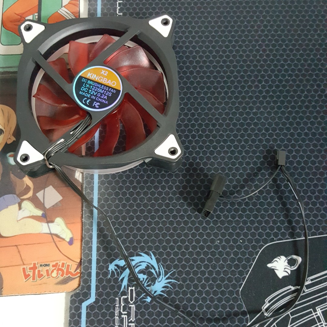 (RUSH) Case Fan - Kingbao Red LED Ring Type (4 pcs.), Computers & Tech ...