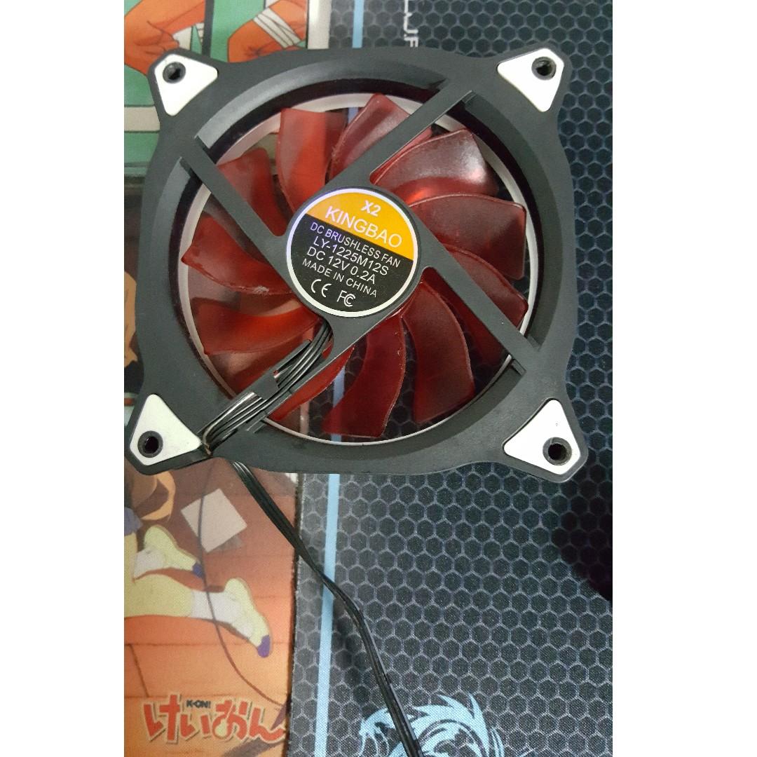 (RUSH) Case Fan - Kingbao Red LED Ring Type (4 pcs.), Computers & Tech ...