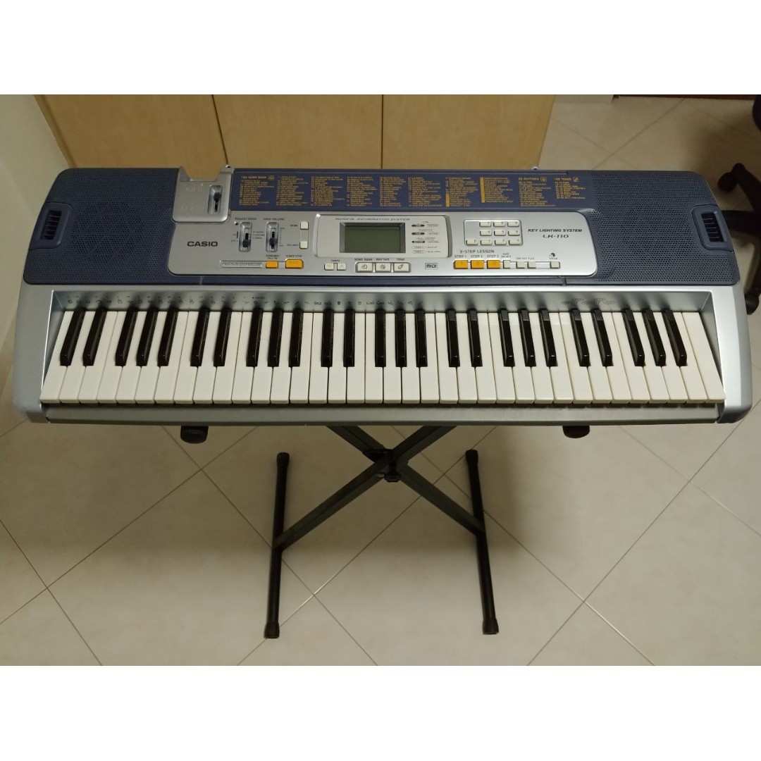 Casio Keyboard LK-110, Hobbies & Toys, Music & Media, Musical ...