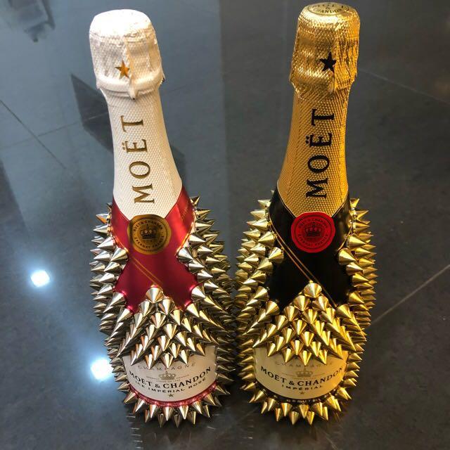 Special Custom made design moet with metal studs , Everything Else on ...