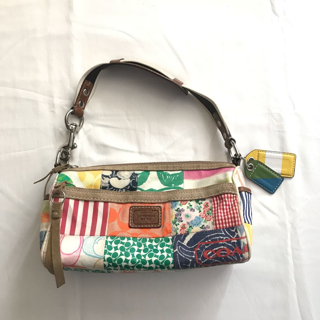 Hamptons Patchwork Small Satchel, Women's Fashion, Bags & Wallets ...
