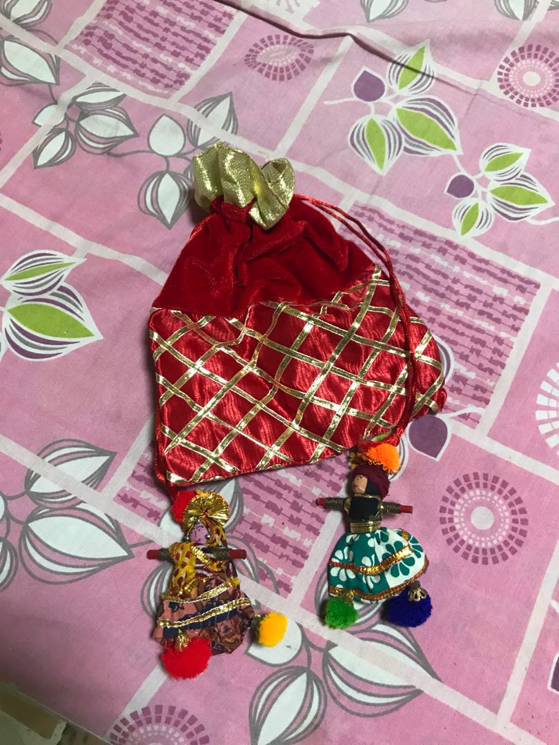 Indian pouch bag, Women's Fashion, Bags & Wallets, Purses & Pouches on ...