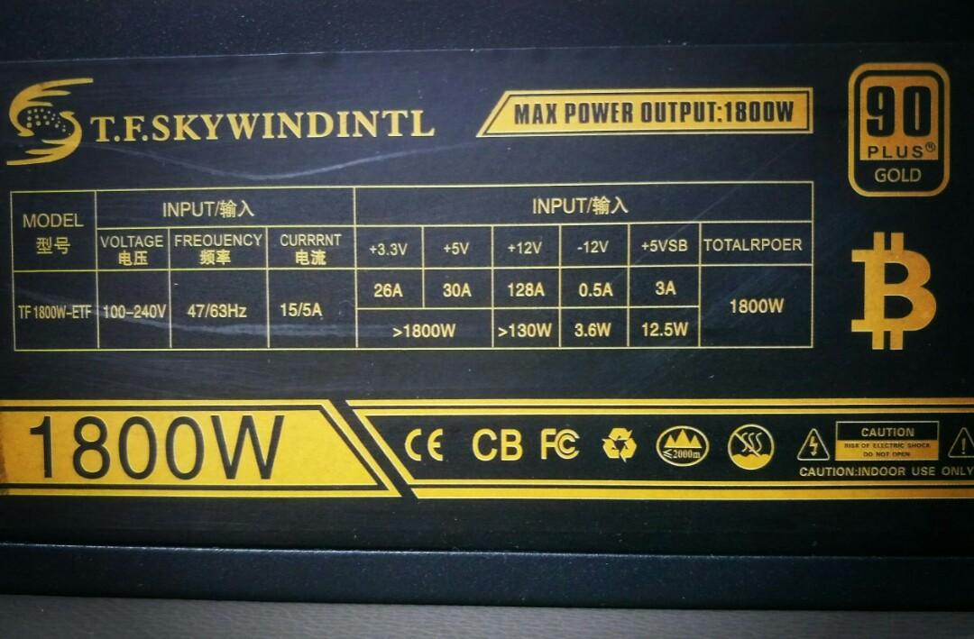 Mining rigs power supply unit PSU, Computers & Tech, Parts ...