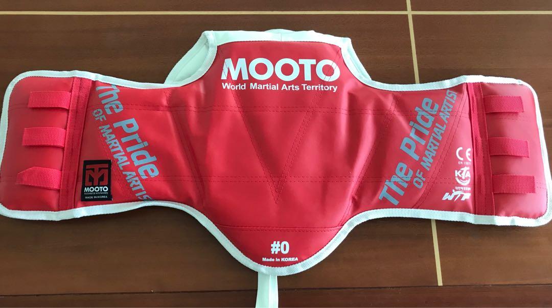 Original Mooto Chest Guard Size #0, Sports Equipment, Sports & Games ...