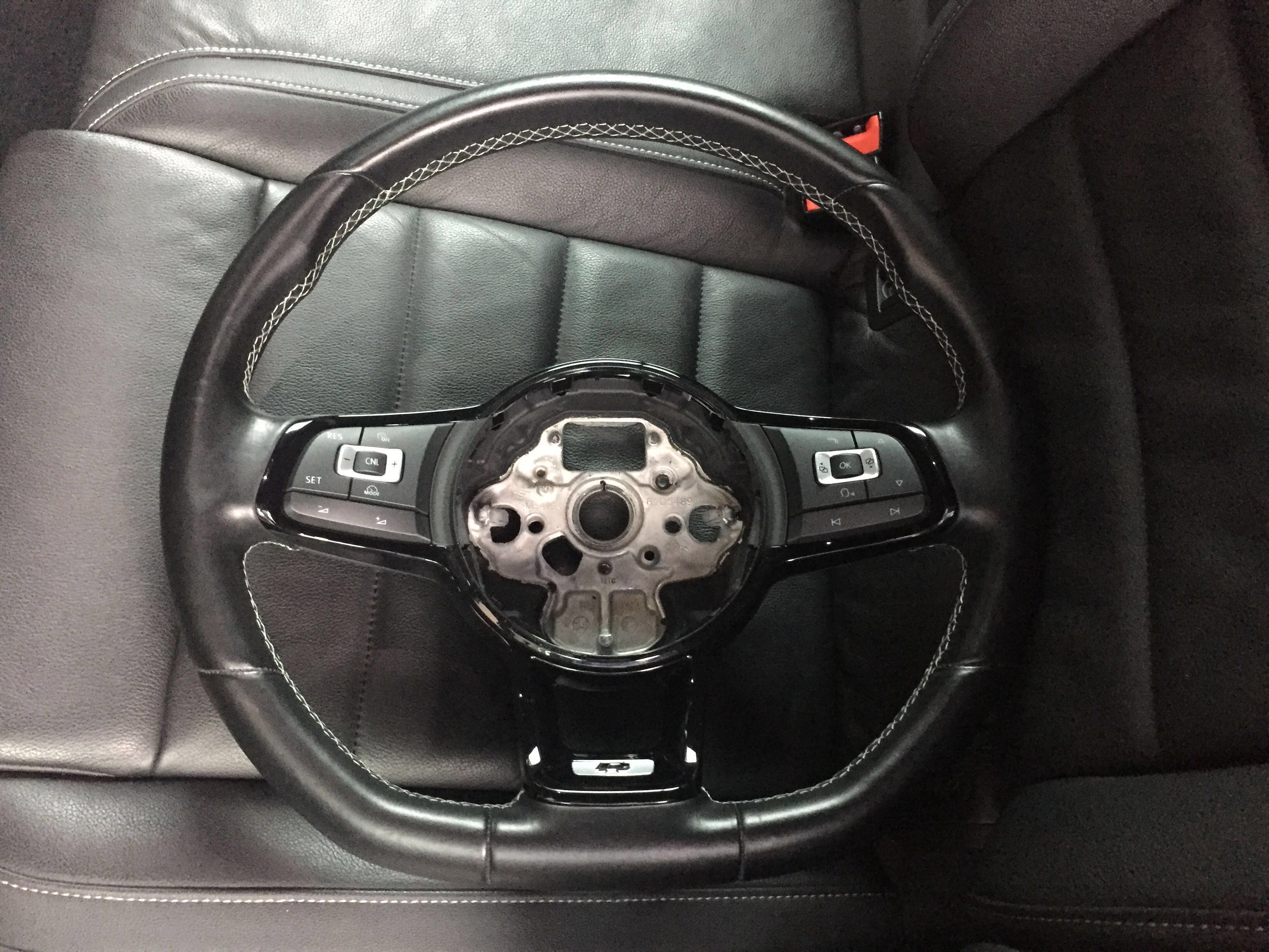 Original VW Flat-Bottom MK7 Golf R Steering Wheel, Car Accessories ...