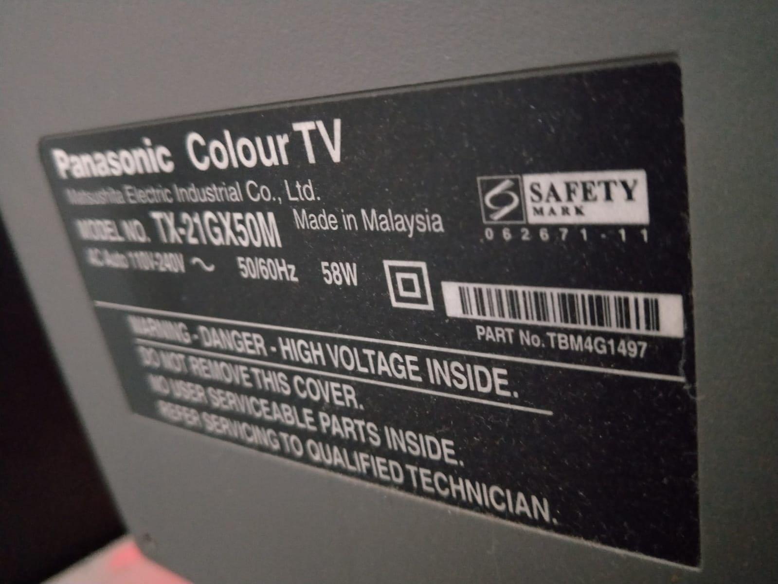 Panasonic CRT 21INCH TV , TV & Home Appliances, TV & Entertainment, TV ...