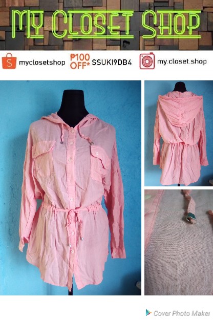 Pastel Red Dress with hood, Women's Fashion, Dresses & Sets, Dresses on ...