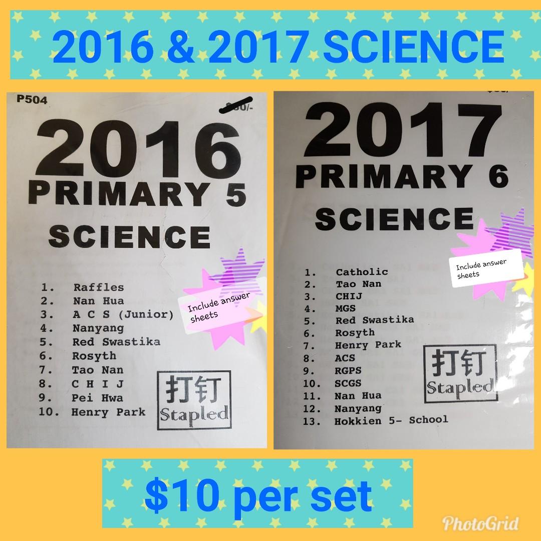 Primary 5 & Primary 6 Science Past Year Papers, Hobbies & Toys, Books ...