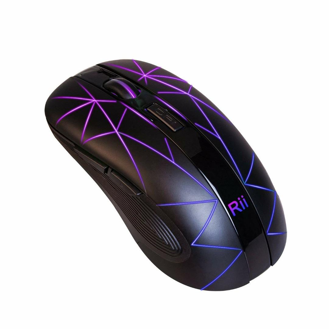Rii RM200 Wireless mouse 1600DPI 5 Buttons Programmable Breathing ...
