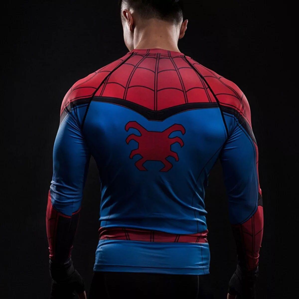 Spider-Man Compression XXL, Men's Fashion, Tops & Sets, Formal Shirts ...