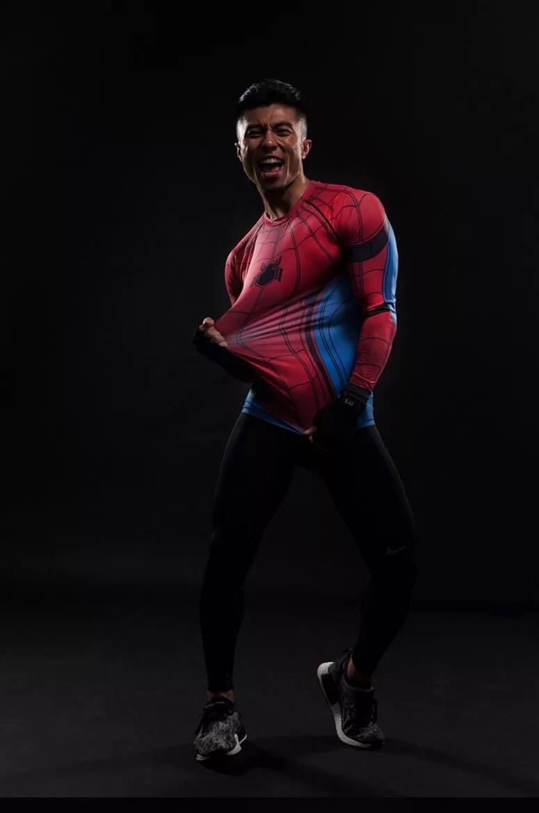 Spider-Man Compression XXL, Men's Fashion, Tops & Sets, Formal Shirts ...