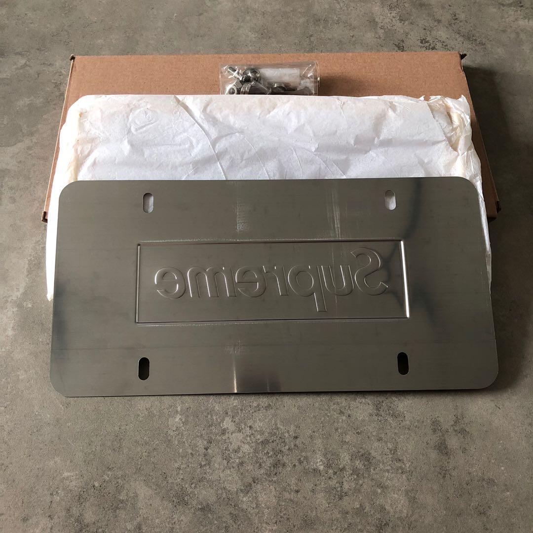 Supreme license plate, Car Accessories, Car Plates on Carousell