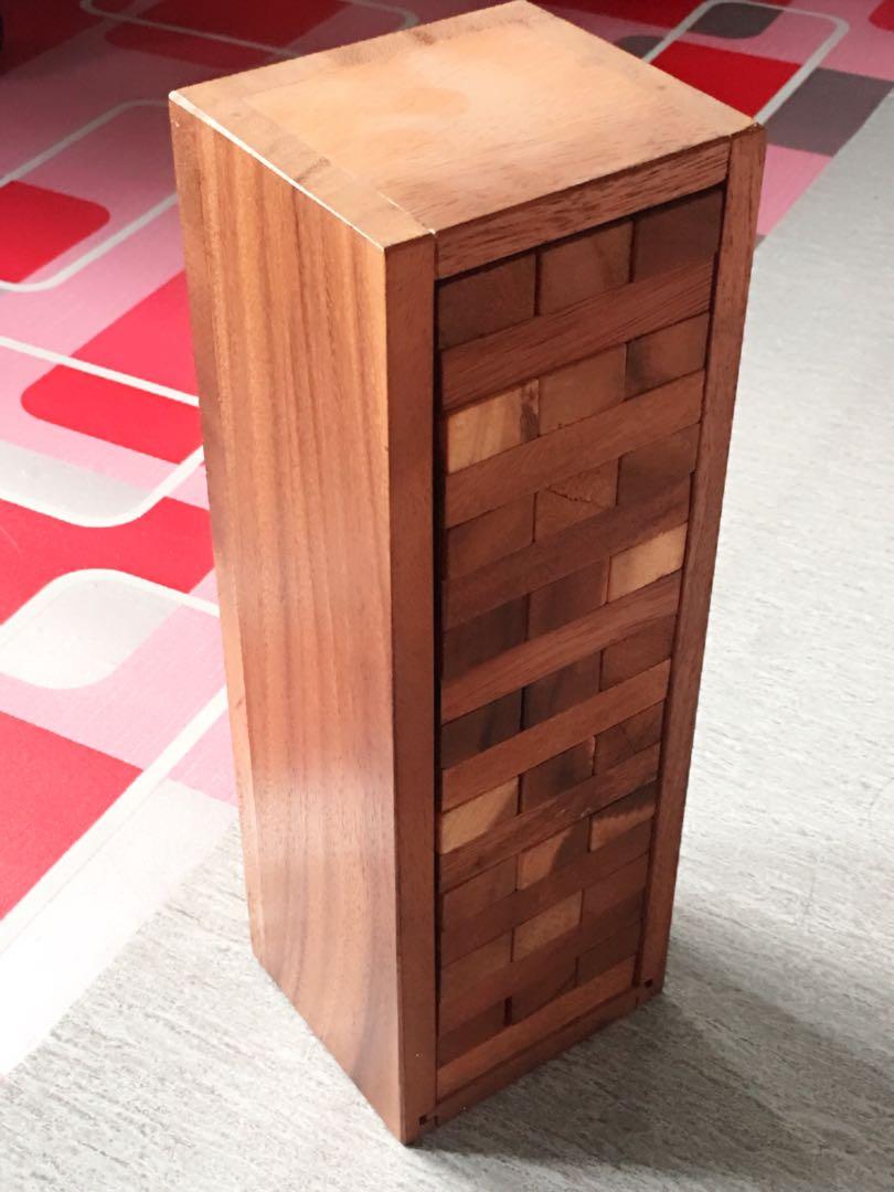 Wooden Classic Blocks Game, Hobbies & Toys, Toys & Games on Carousell