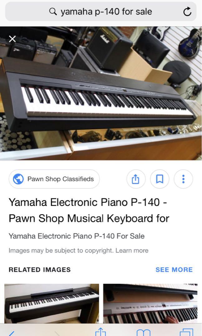Yamaha P-140 keyboard, Music & Media, Music Instruments on Carousell