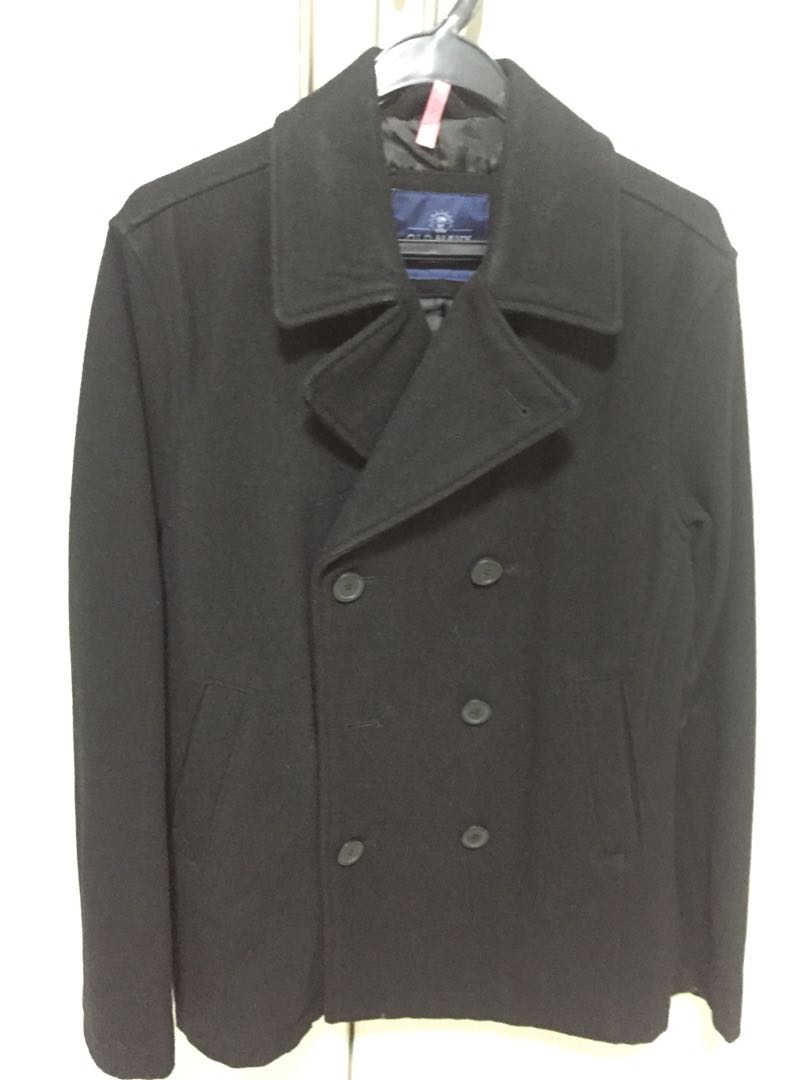 Black Outer Coat, Men's Fashion, Coats, Jackets and Outerwear on Carousell