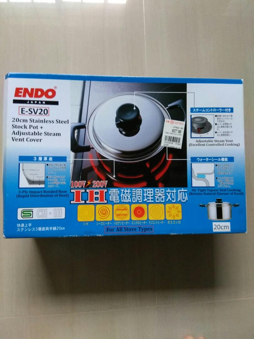 Brand new Endo stock pot, Furniture & Home Living, Kitchenware ...