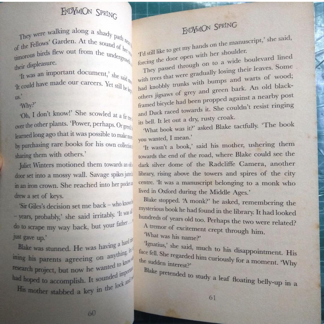 Endymion Spring - Matthew Skelton (Children Fiction) on Carousell