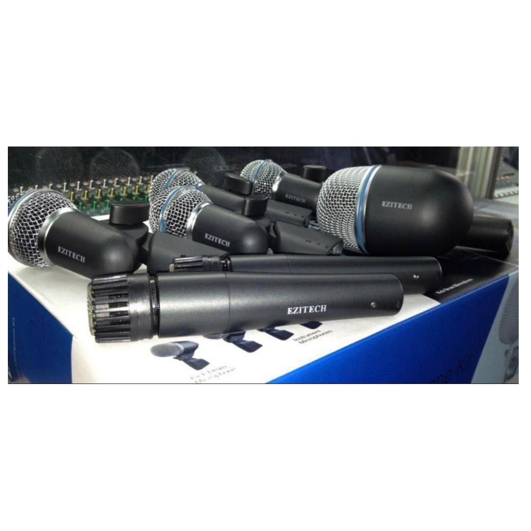 Ezitech Drum Mic Set DM-K7, Sports Equipment, Exercise & Fitness, Cardio & Fitness Machines on ...