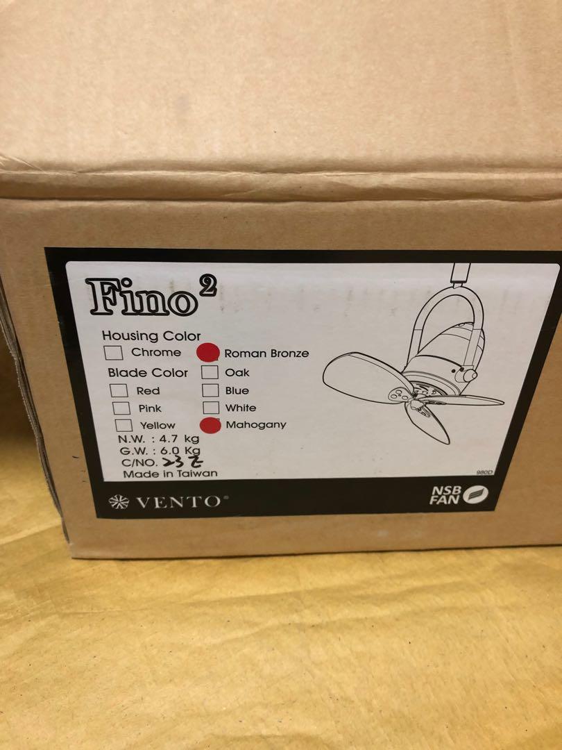 Fino 2 fan, Furniture & Home Living, Lighting & Fans, Fans on Carousell