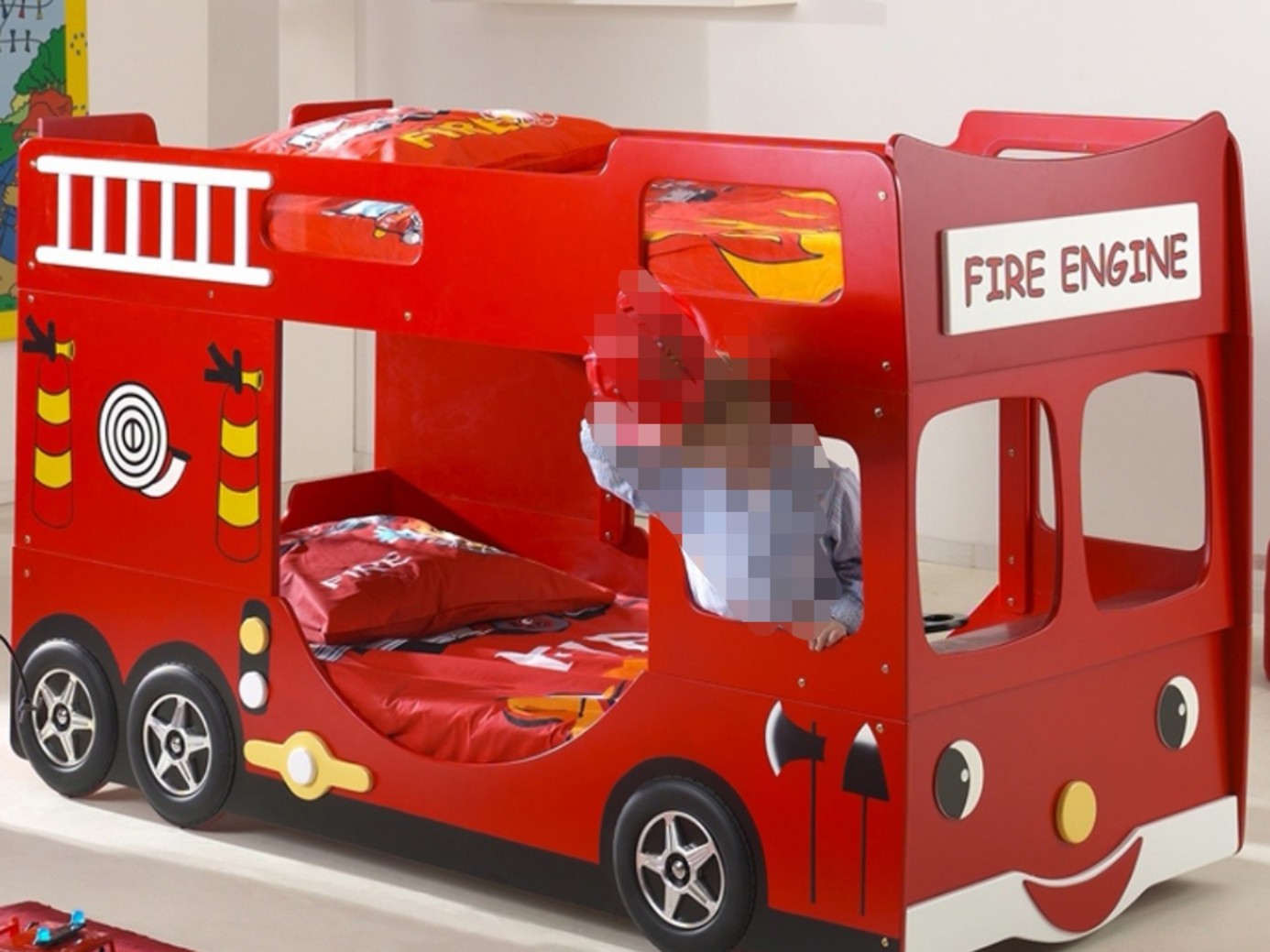 Fire Engine bedframe, Furniture & Home Living, Furniture, Bed Frames ...