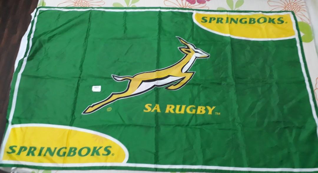 Springboks Rugby Flag, Sports Equipment, Sports & Games, Racket & Ball ...