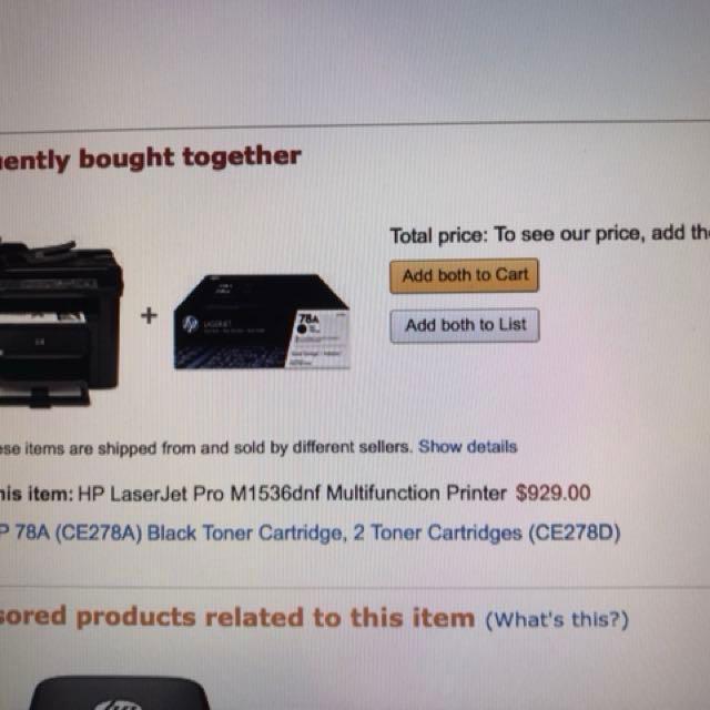 Hp laser jet pro m1536 mfp, Computers & Tech, Printers, Scanners ...