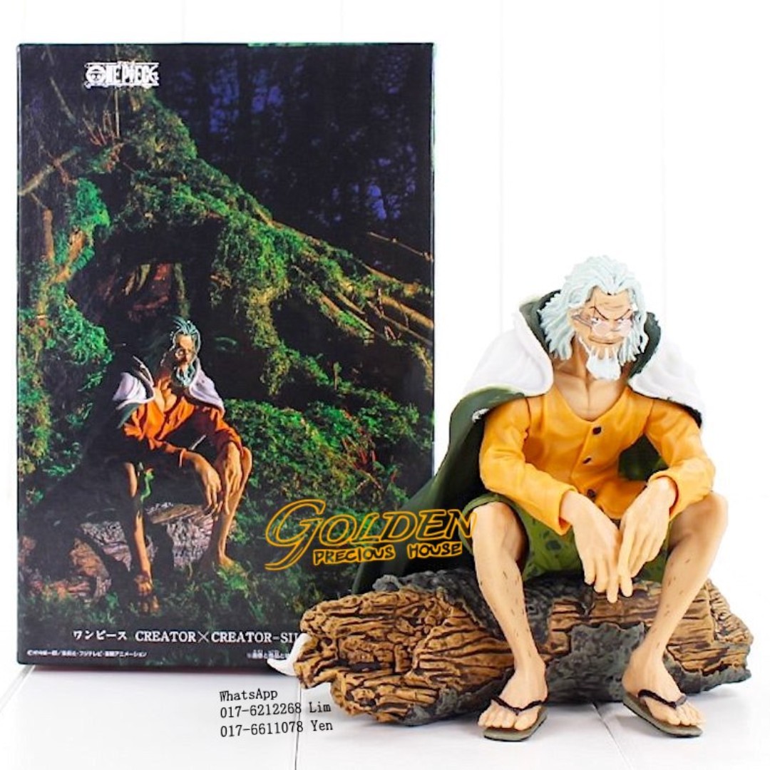 One Piece CREATOR Silvers Rayleigh Anime Action Figure 12cm, Hobbies ...