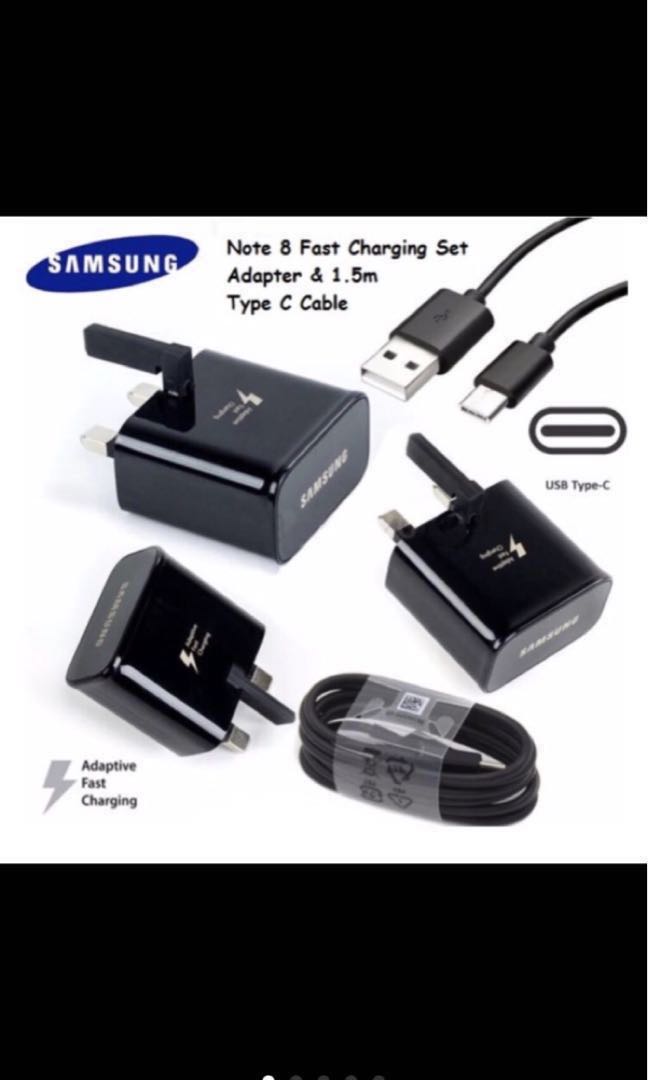 Original Samsung Fast Adaptive Charger Note 8 Set, Mobile Phones ...