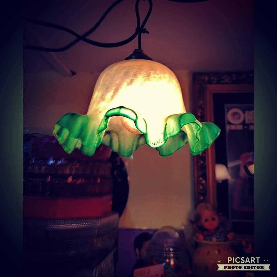 Rare Antique/ Peranakan Ceiling or Pendant Lamp with Very Wavy ...