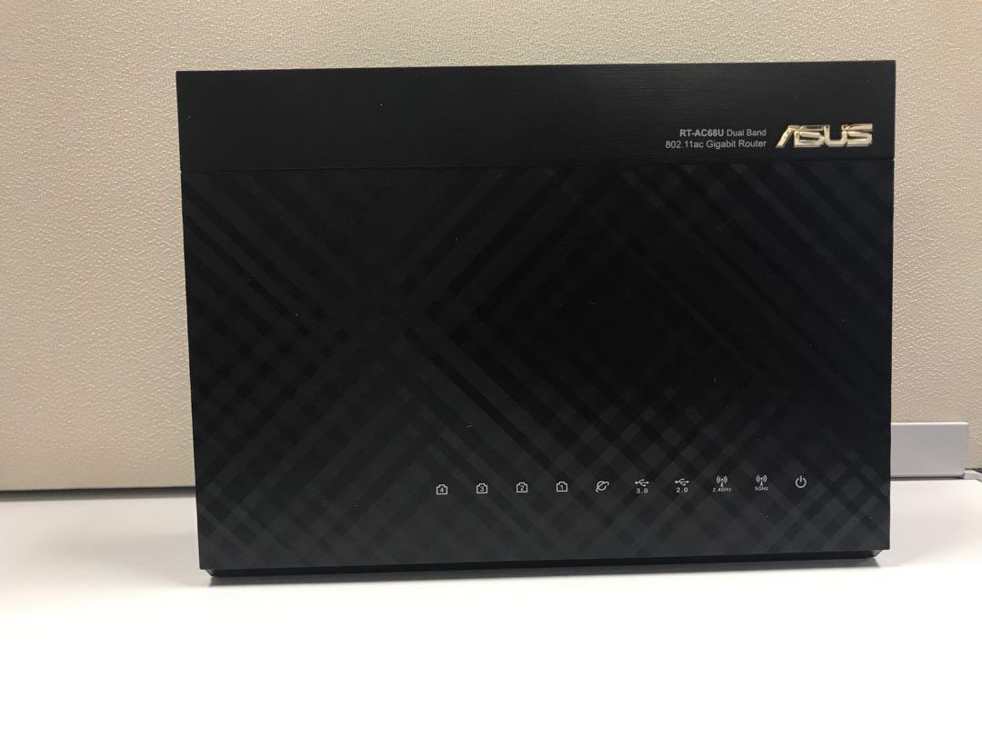 RT-AC68U Dual Band 3X3 Wireless AC 1900 Gigabit Router, Electronics, Computer Parts ...