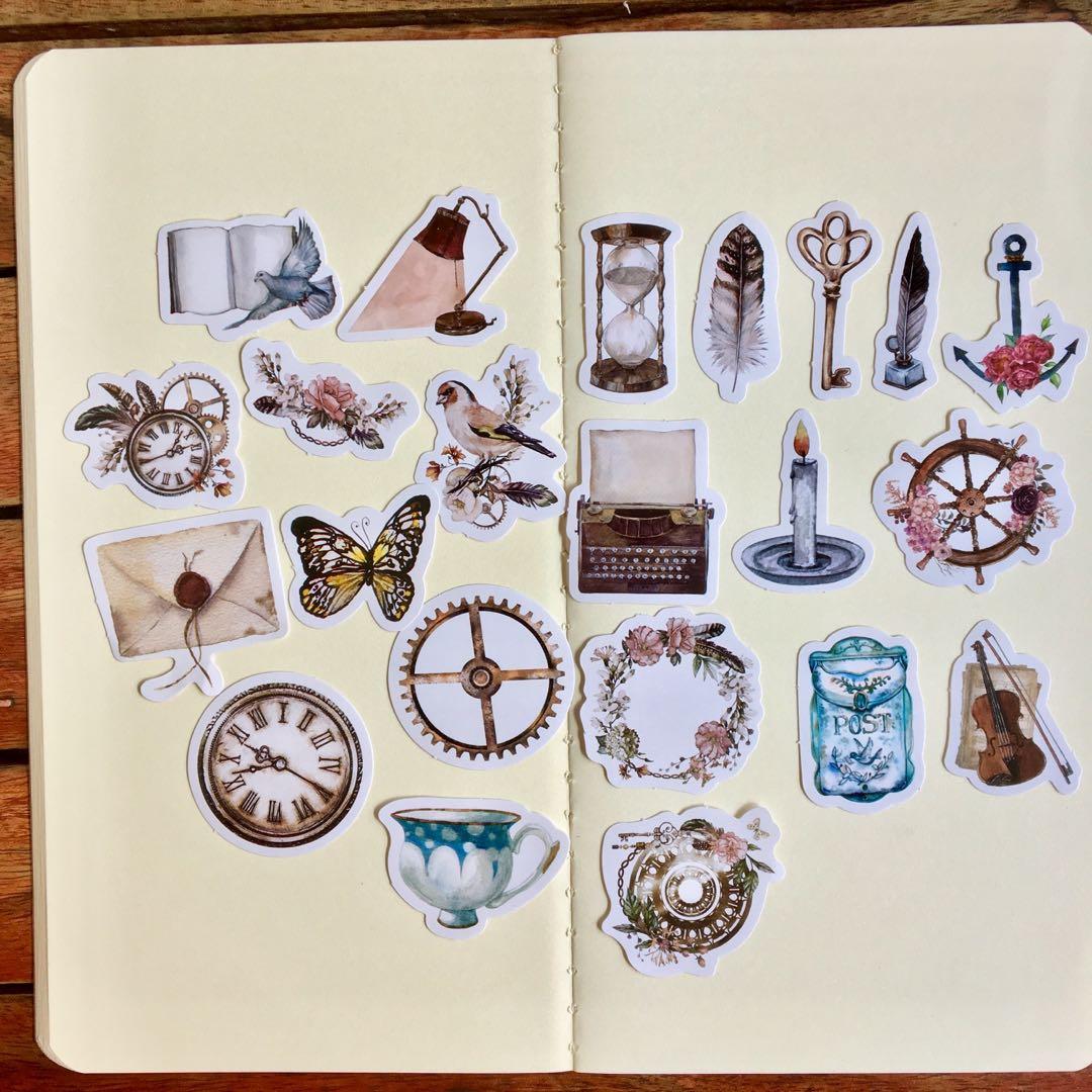Vintage Things Sticker Set, Hobbies & Toys, Memorabilia & Collectibles ...